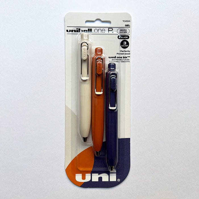Uni-ball One P Gel Pen 3 pack | Curio. Gallery & Creative Supply LLC