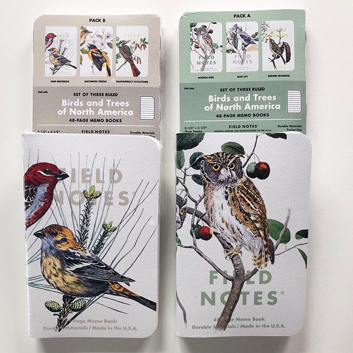 Field Notes Birds and Trees of North America memo book set, assorted ...